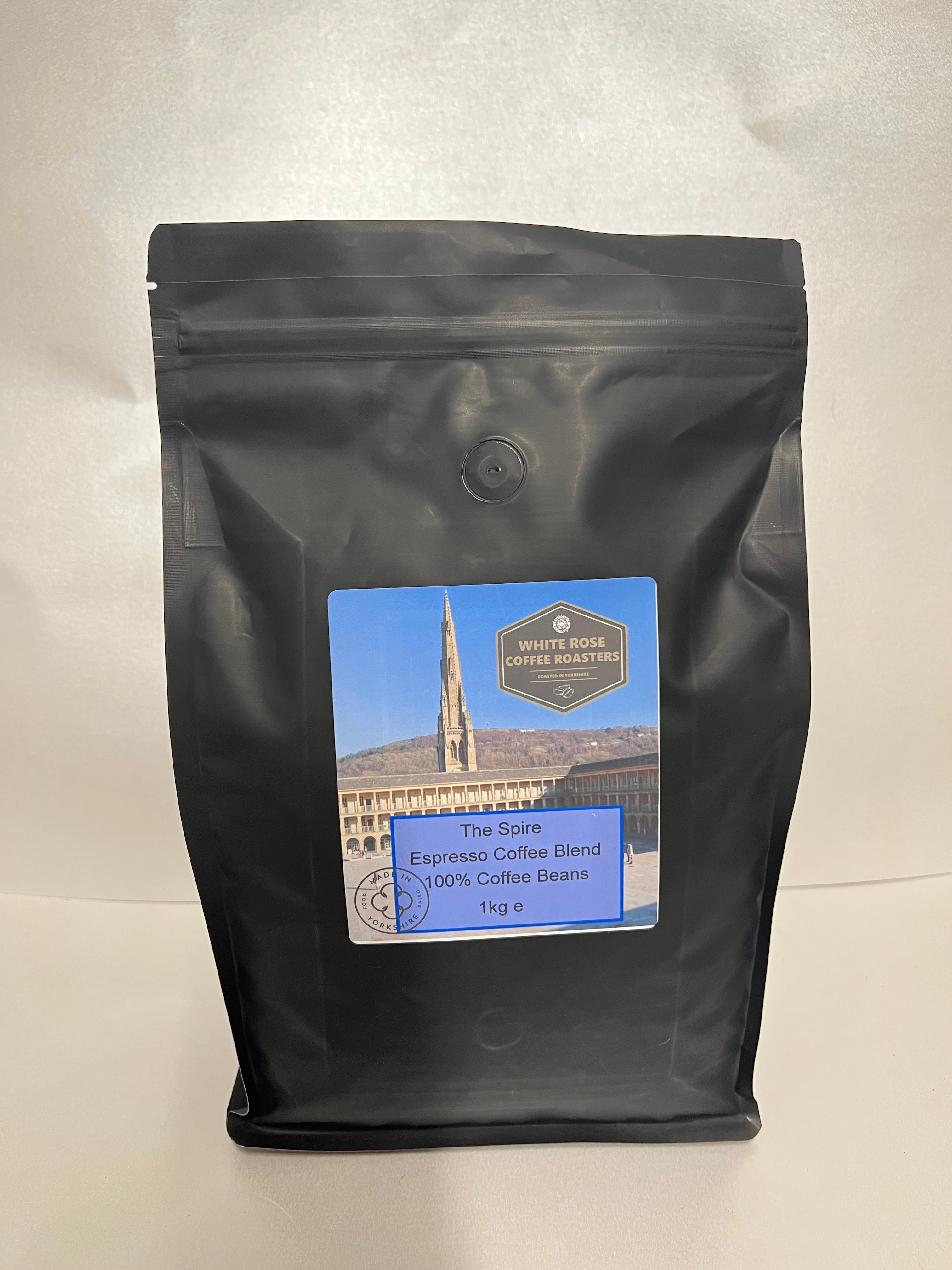 The Spire Espresso Blend Arabica Roasted Coffee – Pennine Tea and Coffee